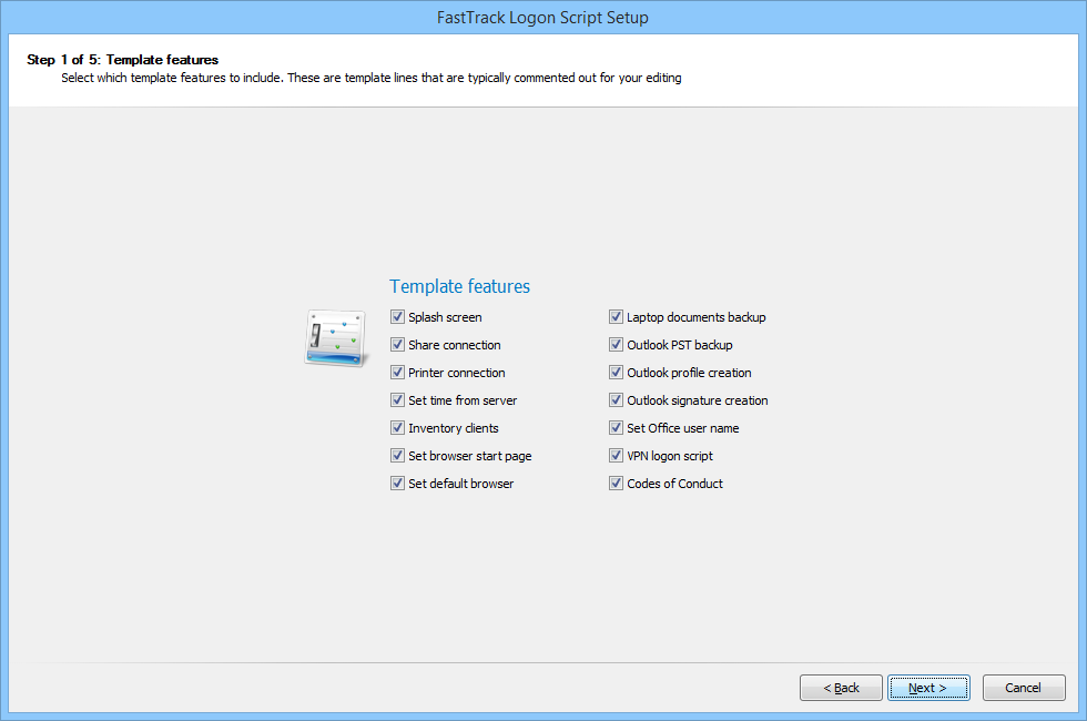 Windows 7 Logon Scripts Using Fasttrack